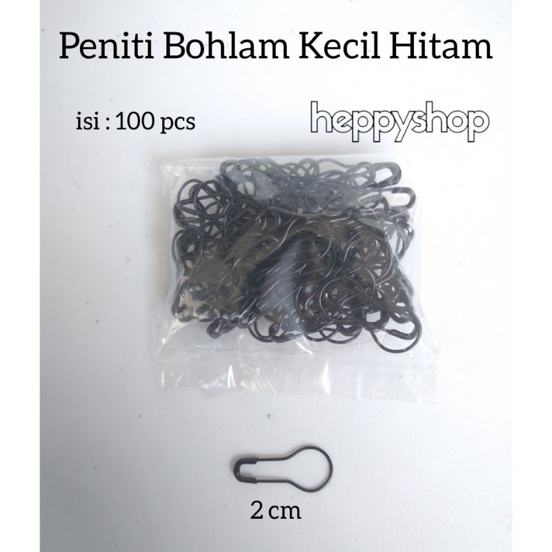 Jual Peniti Bohlam Kecil Hitam, Peniti Jilbab, Peniti Hitam | Shopee ...