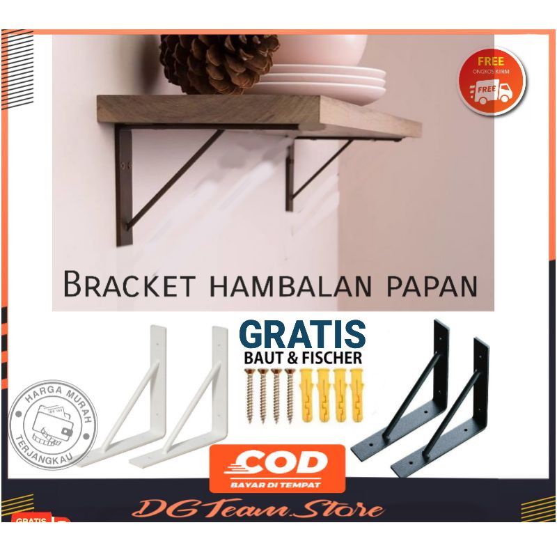 Jual RAK AMBALAN BESI SIKU PENYANGGA / RAK DINDING/KAYU AMBALAN ...