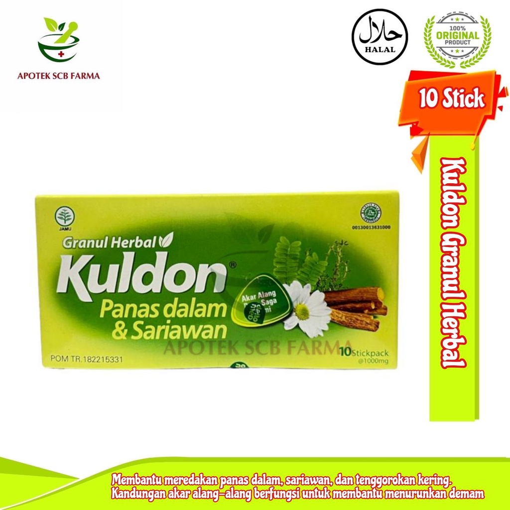 Jual Kuldon Granul Stick / Kuldon Panas Dalam & Sariawan (Isi 10 ...