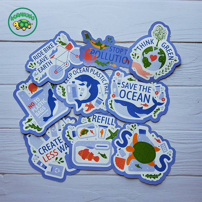 Jual Sticker / Stiker Deco Aesthetic Pack Eco Lifestyle 003 Utk Laptop ...