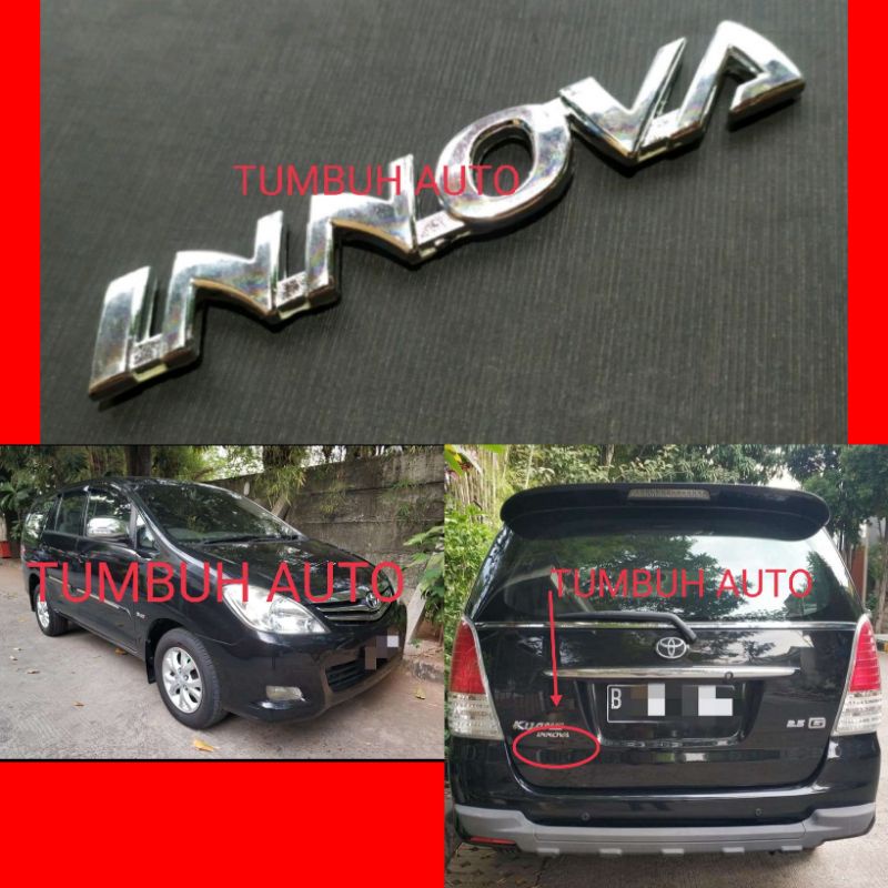 Jual Emblem Logo Tulisan Innova Toyota Kijang Innova Diesel Solar 2.5 ...