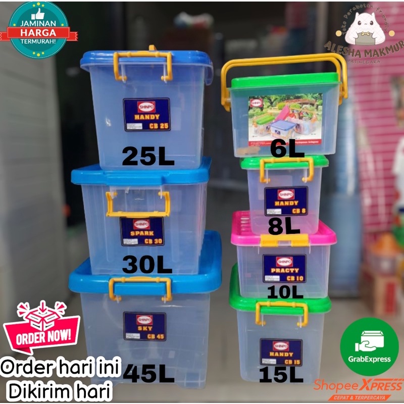 Jual Container Box CB 6-8-10-15-25-30-45 Liter / Box Serbaguna -SHINPO ...