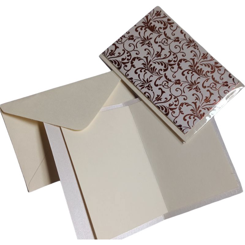 Jual KARTU UCAPAN BATIK COKLAT / GREETING CARD BATIK / BLANK CARD BATIK ...