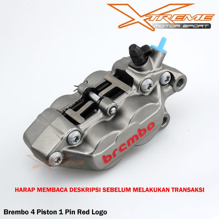 Jual Fatekh | Kaliper Brembo 4 Piston 1 Pin Grey Universal Original | Shopee Indonesia