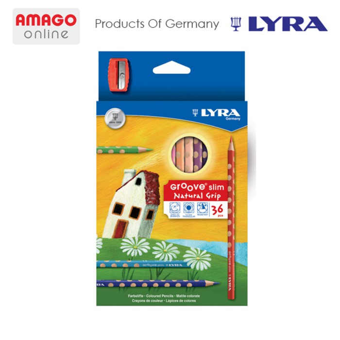 Jual LYRA Groove Slim - Color Pencil - Pensil Warna - Box 36 Colors ...