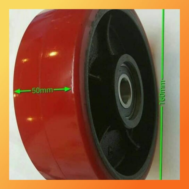 Jual roda hand pallet / handlift / folklift / handpallet krisbow PU ...