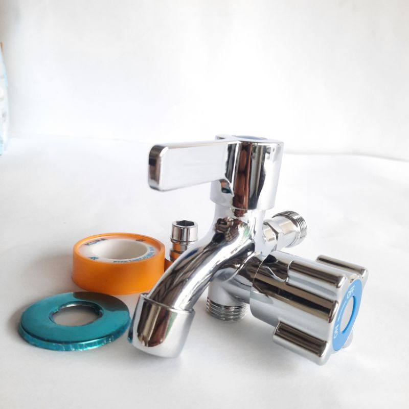 Jual kran cabang/kran shower/kran dobel | Shopee Indonesia
