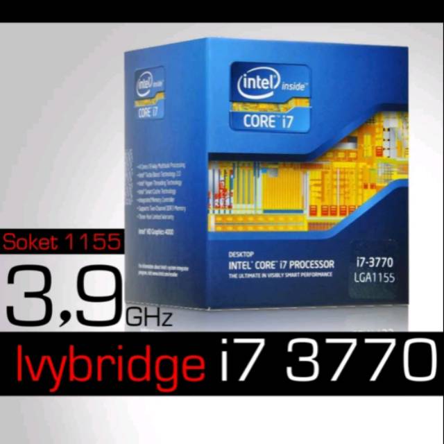 Jual Core i7 3770 Ivybridge 3rd Gen Intel 1155 Processor | Shopee Indonesia