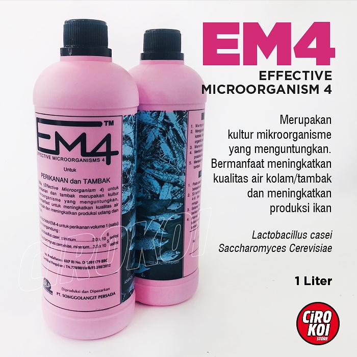 Jual EM4 Perikanan EM 4 PROBIOTIK Probiotic BAKTERI STARTER 1 Liter ...