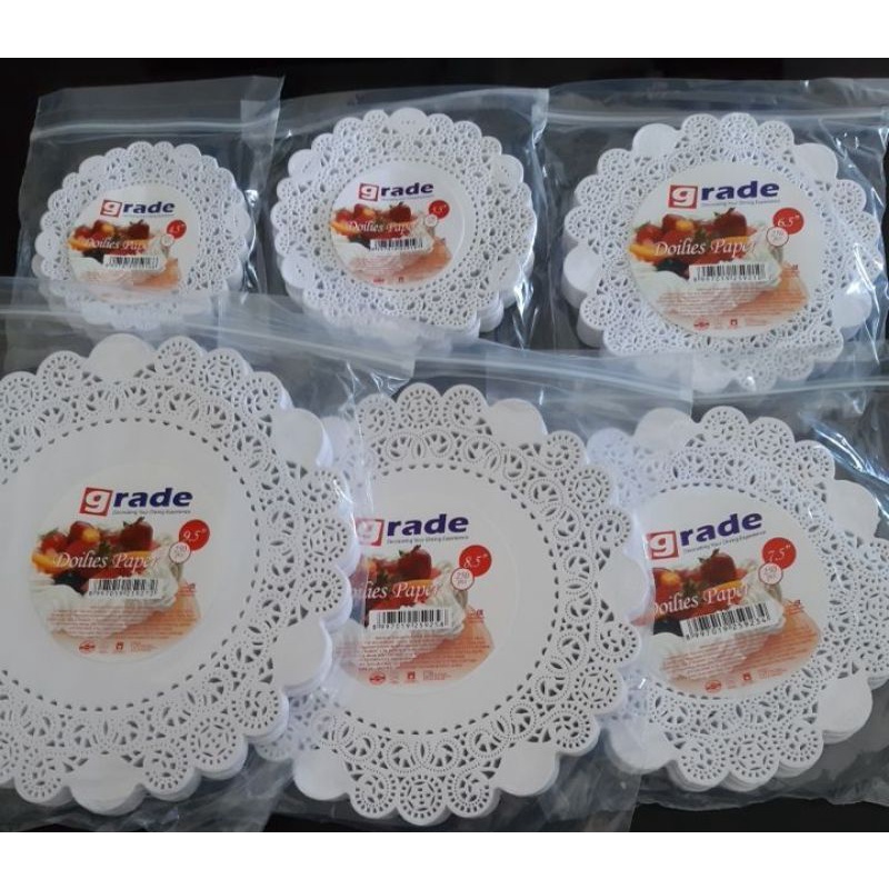 Jual Hiasan Besek /Alas Toples Kue Renda Bulat Paper Dollies Kertas ...
