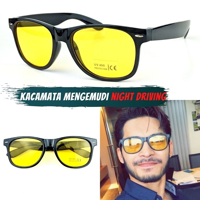 Jual Kacamata Lensa Kuning Wayferer Untuk Mengemudi Night Driving ...