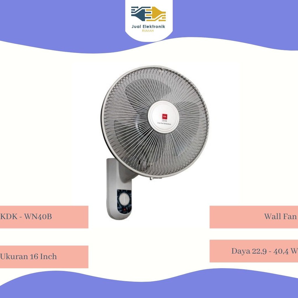 Jual Wall fan Kipas Angin Dinding 16 in KDK - WN40B Harga Dewa | Shopee ...