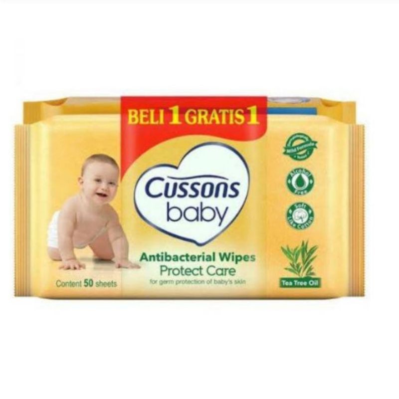 Jual Cussons Baby Wipes Protect Care / Tissue basah cussons anti ...