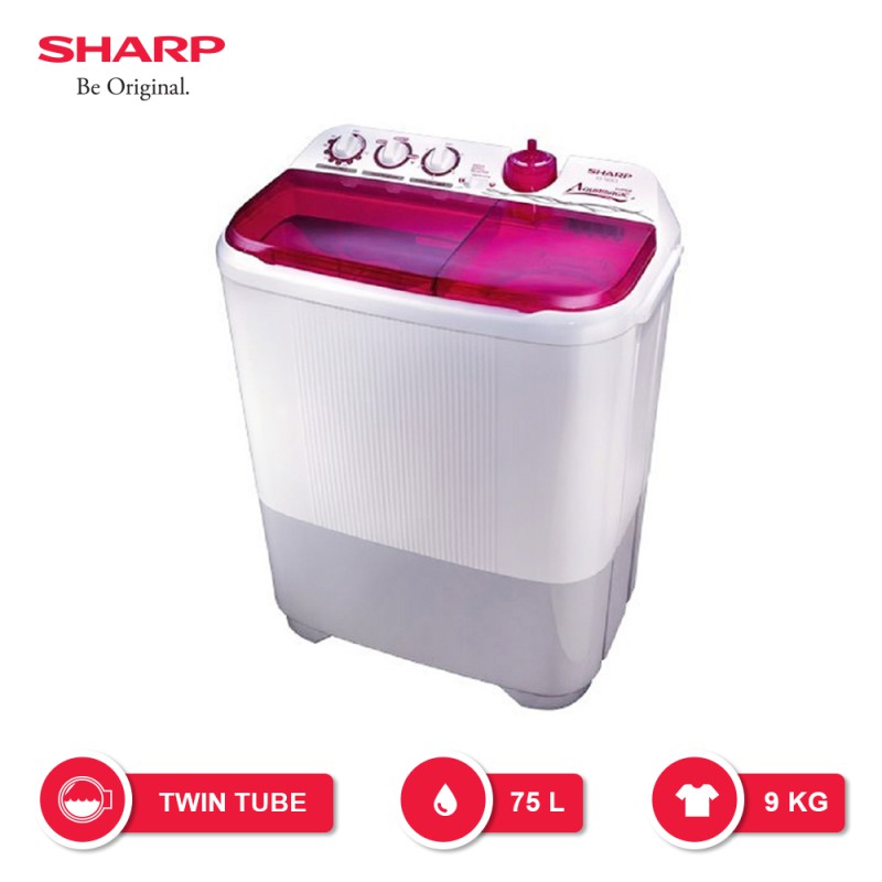 Jual SHARP ES-T95CR 9KG MESIN CUCI AQUAMAGIC 2 TABUNG EST95CR | Shopee Indonesia