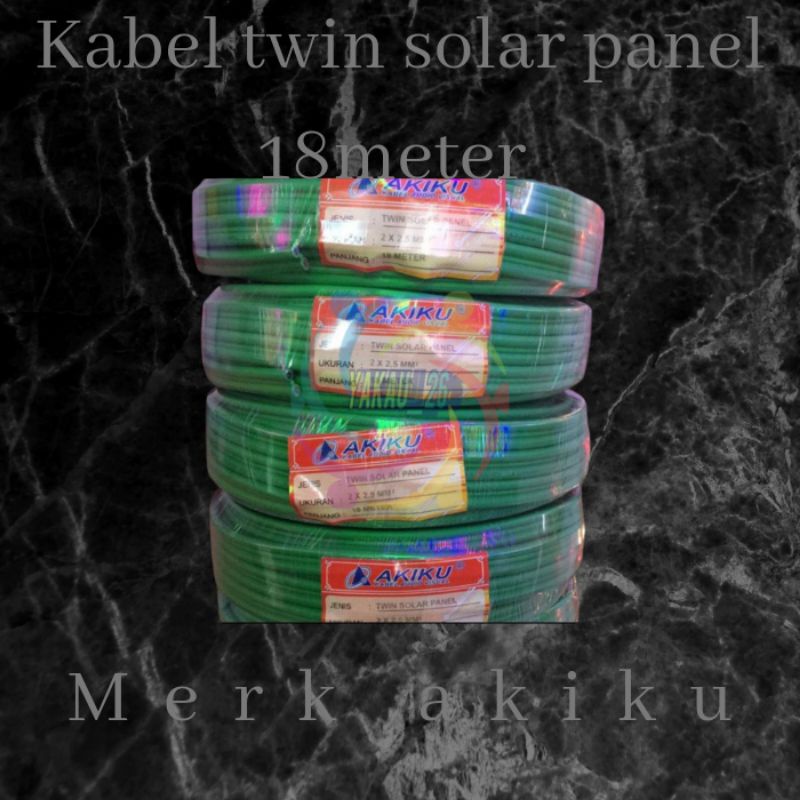 Jual KABEL SOLAR PANEL 18M / KABEL PANEL SURYA/ TWIN SOLAR PANEL 18M | Shopee Indonesia