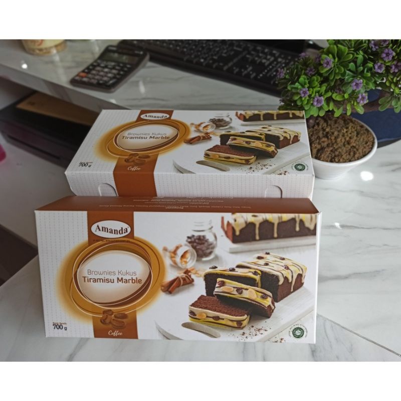 Jual Amanda Brownies Tiramisu Marble | Oleh-oleh Asli Bandung | Khas ...