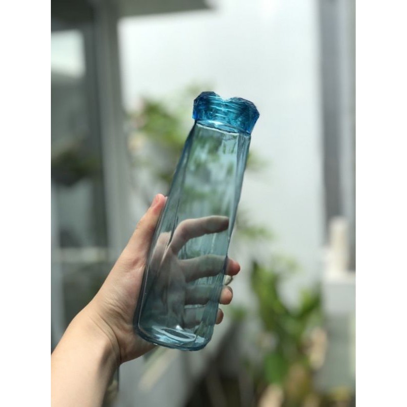 Jual GLASS BOTTLE botol kaca biru pink elegan by nooden.id | Shopee ...