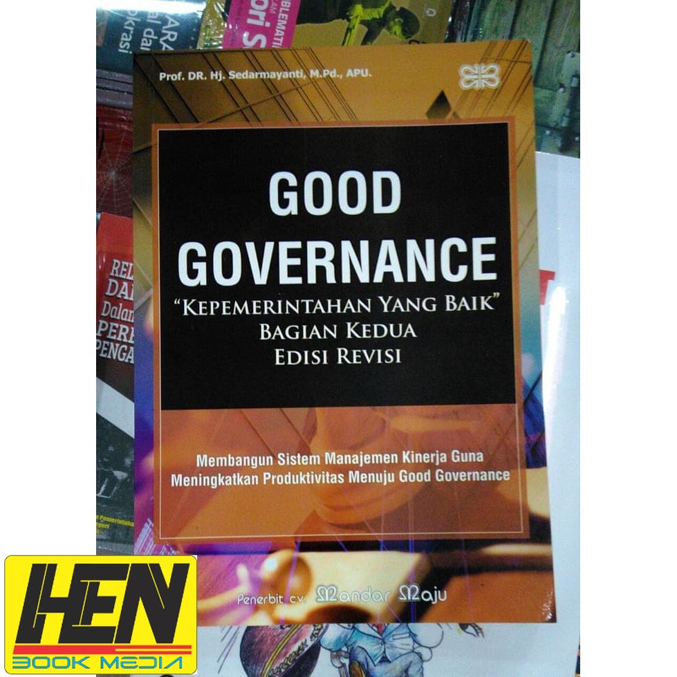 Jual BUKU GOOD GOVERNANCE KEPEMERINTAHAN YANG BAIK BAGIAN KEDUA ED REVISI | Shopee Indonesia