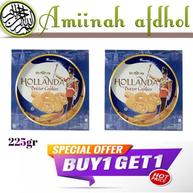 Jual Hollanda Butter Cookies 225gr { Promo Buy 1 get 1 } | Shopee Indonesia