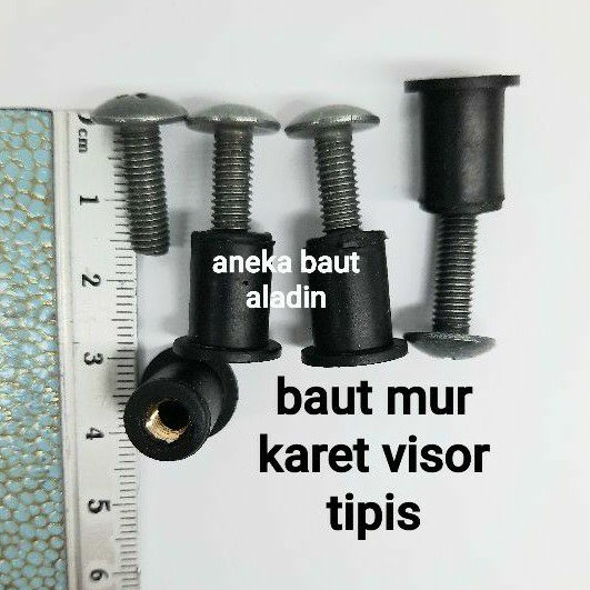 Jual baut mur visor tipis isi 4set selain nmax | Shopee Indonesia