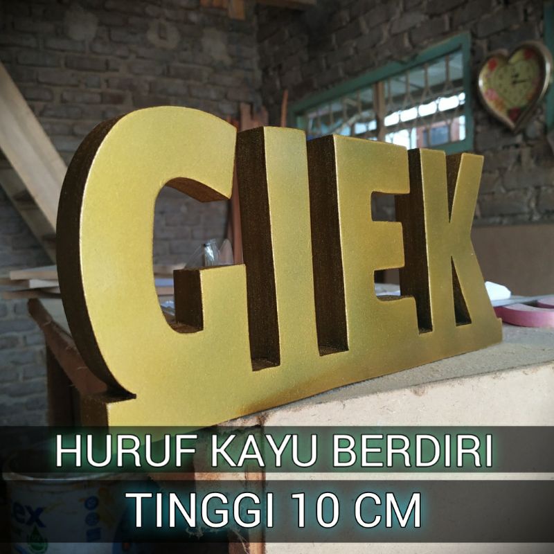 Jual Ukiran Huruf Kayu Berdiri | Shopee Indonesia