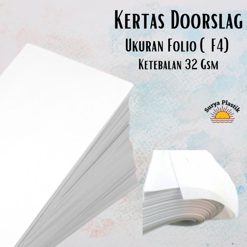 Jual (5pcs) Kertas Doorslag F4 Folio Doorslag Paper Kertas Baju Sepatu ...