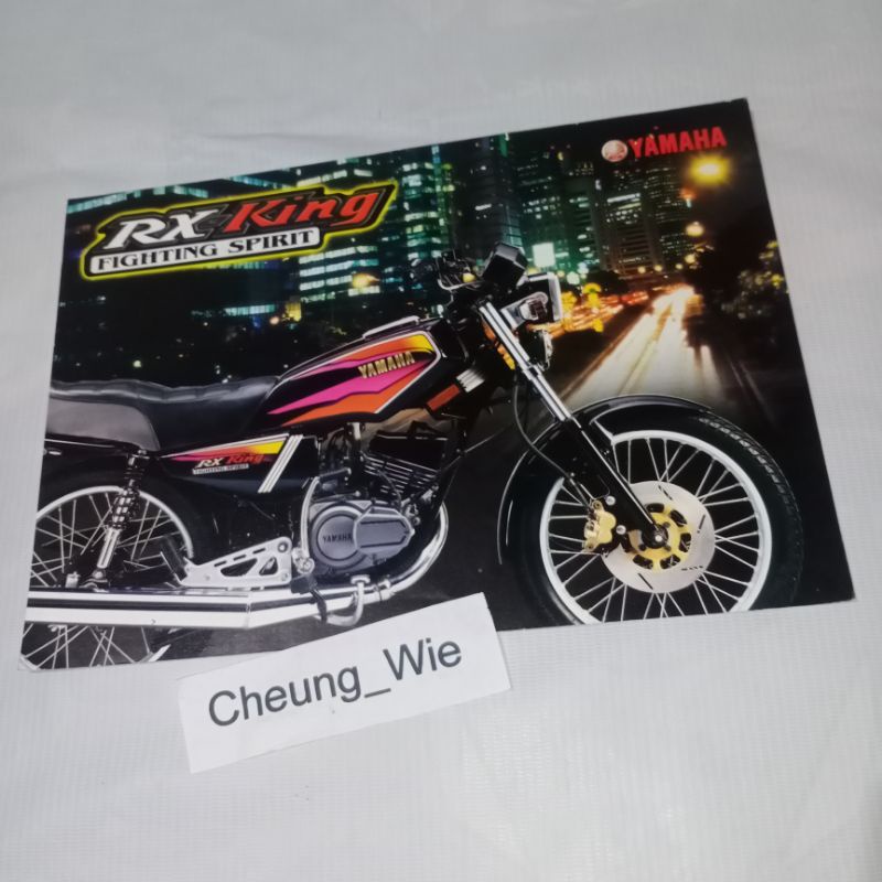 Jual Poster Jadul Antik Brosur Yamaha RX King old Energy Induction 1999 ...