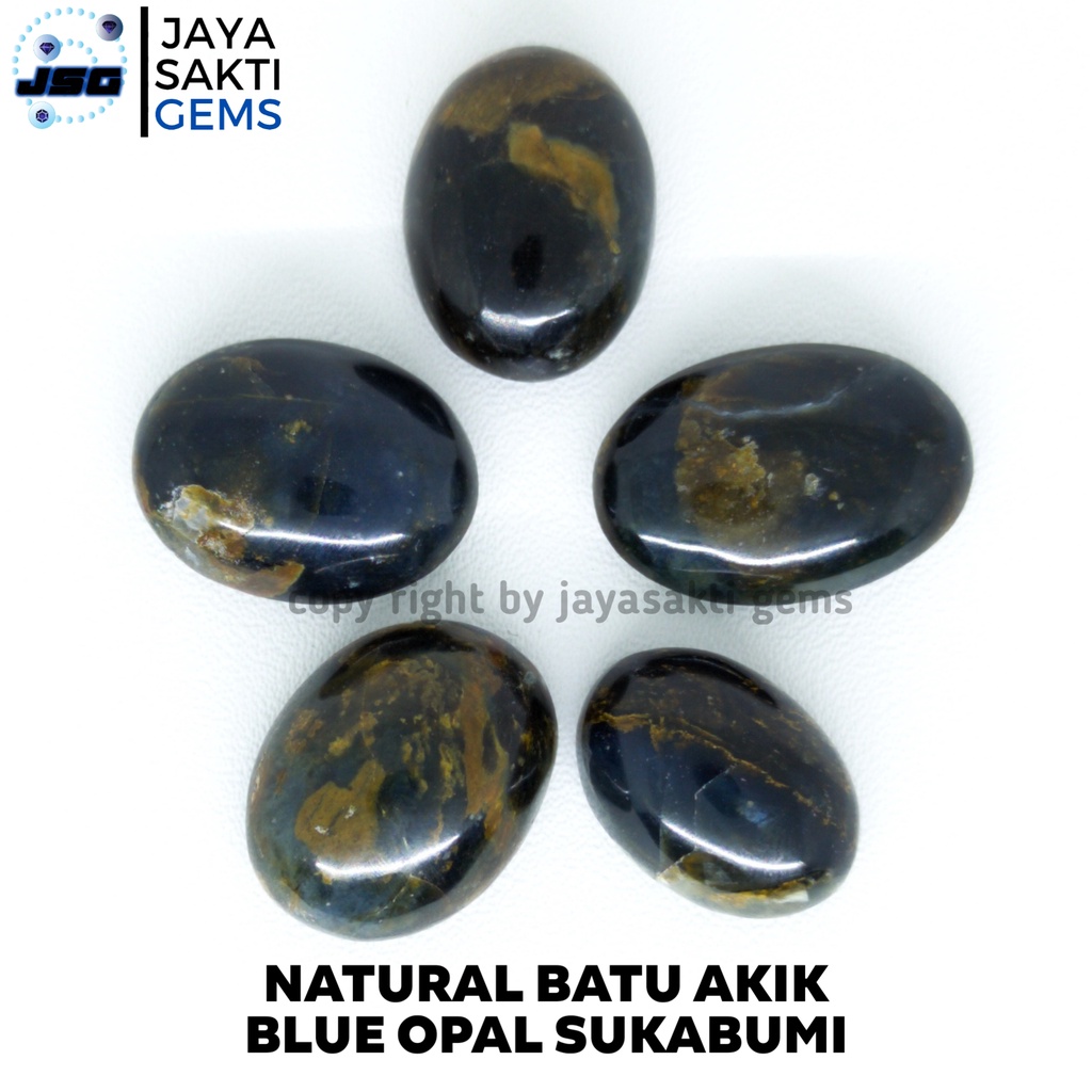 Jual Natural Batu Akik Blue Opal Sukabumi Serat Mantap | Shopee Indonesia