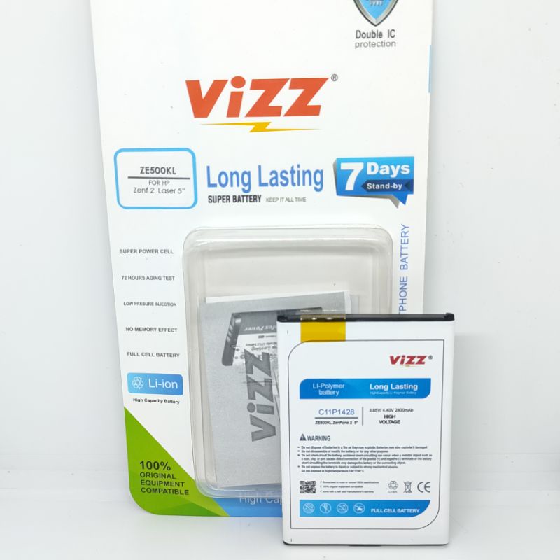 Jual Baterai Batre Vizz Asus Zenfone 2 Laser 5 inci / ZE500KL / ZE500KG ...