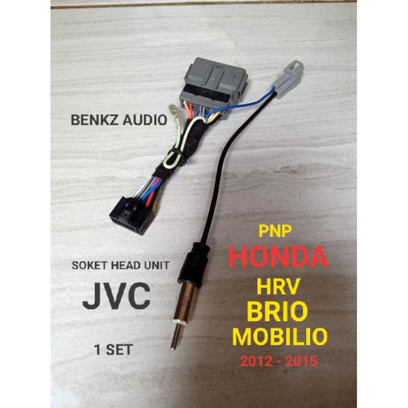 Jual Soket Head unit JVC PNP di HONDA BRIO MOBILIO HRV 1 set | Shopee ...