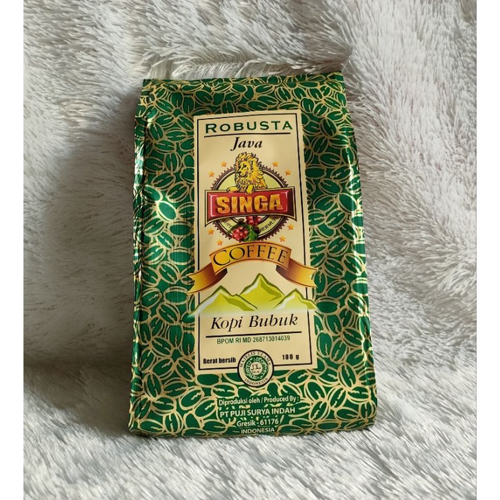 Jual Robusta Singa Coffee/Kopi Bubuk Singa 180 gr | Shopee Indonesia
