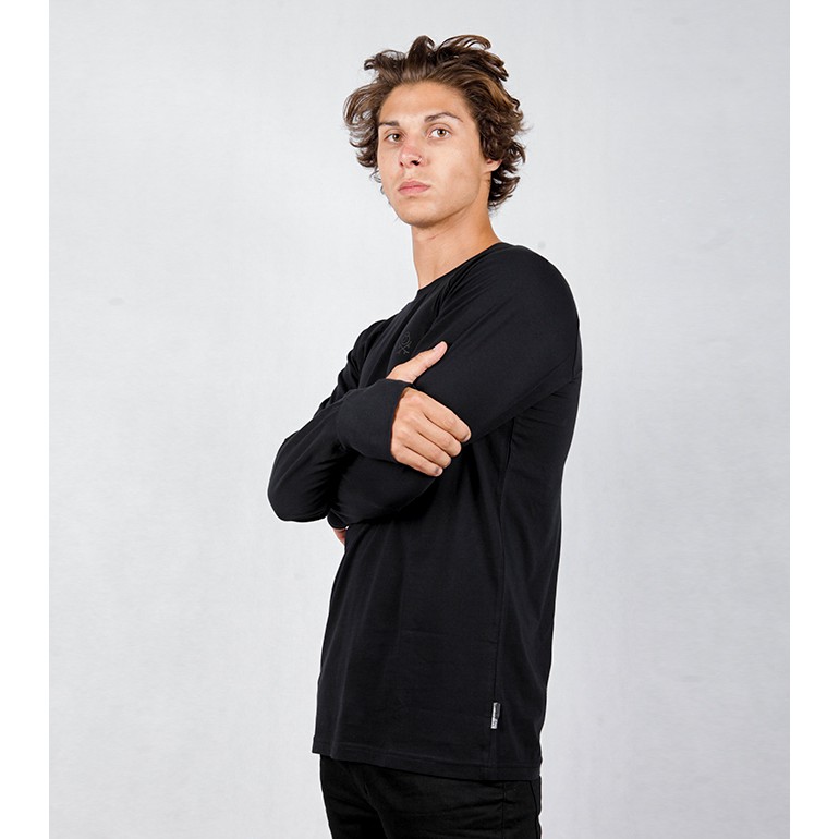 Jual Juice Ematic Kaos Lengan Panjang Pria Hitam COMME MSTL84501-BLK ...