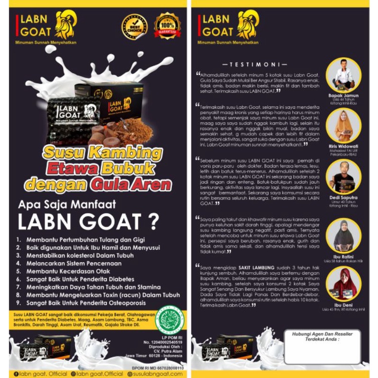 Jual SUSU KAMBING LABN GOAT GULA AREN | Shopee Indonesia