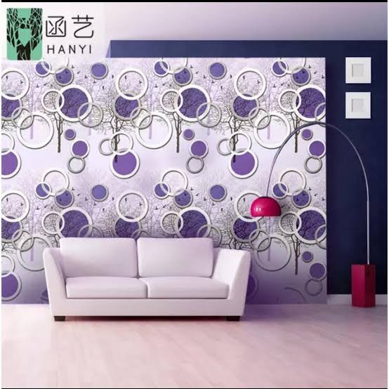 Jual Wallpaper Dinding Kamar Tidur Walpaper Wallsticker Motif Akar Ungu 152 Shopee Indonesia