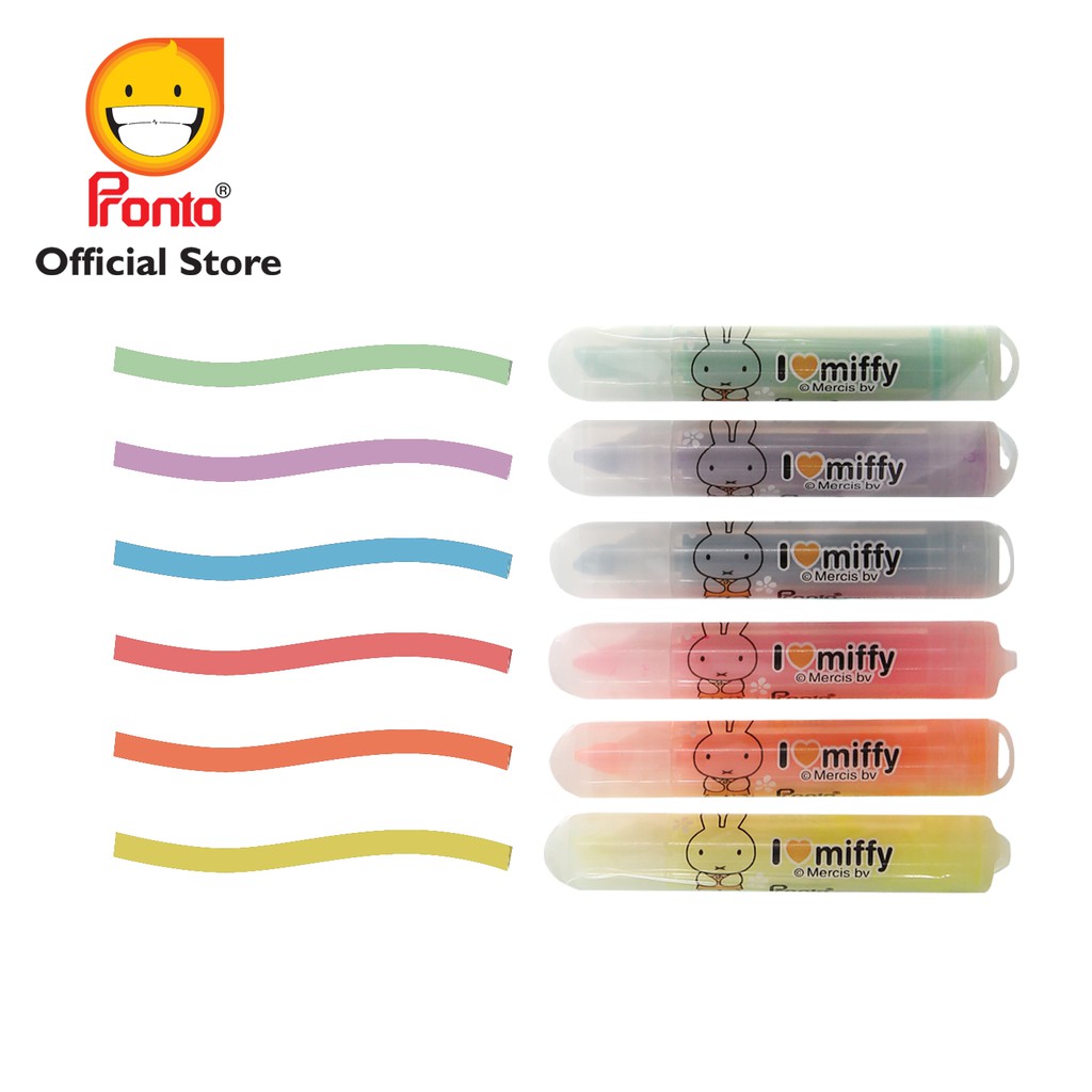 Jual Pronto Mini Highlighter 6 colors/set | Shopee Indonesia