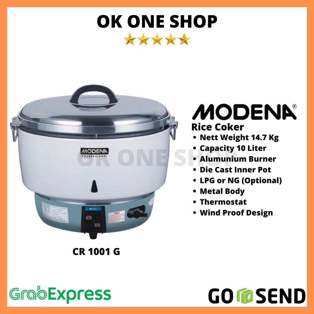 Jual MODENA Rice Cooker Gas CR-1001G (10 Liter) | Shopee Indonesia
