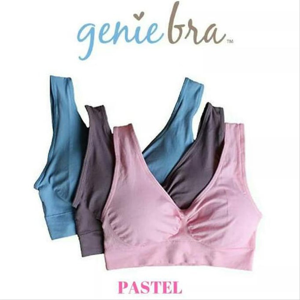 Jual 3PCs Genie Bra Pastel | Bra Jepang Berkualitas Lembut Halus Dan ...