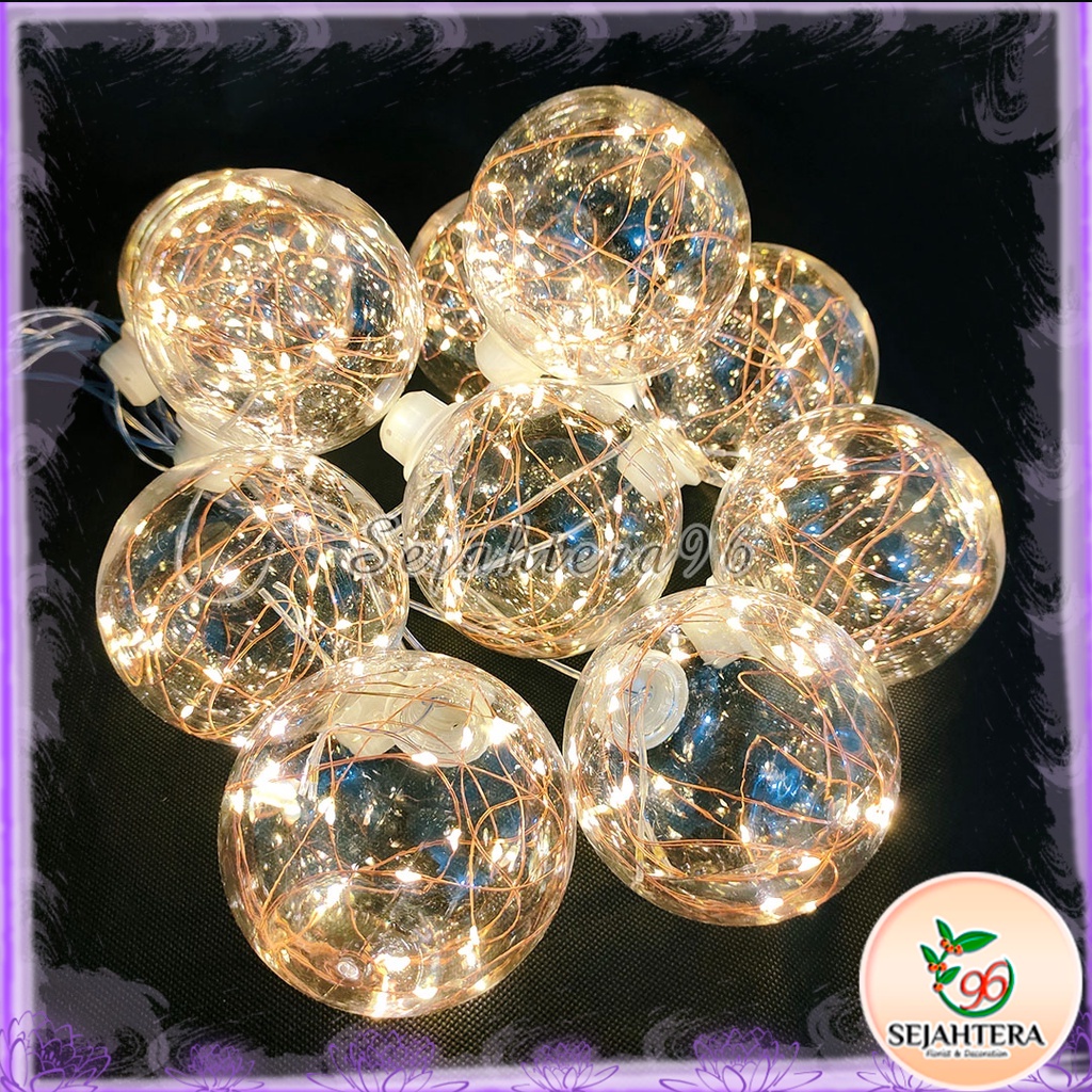 Jual Lampu Bola Plastik Gantung Putih Susu LED 1 Set Isi 10 - Bulb ...