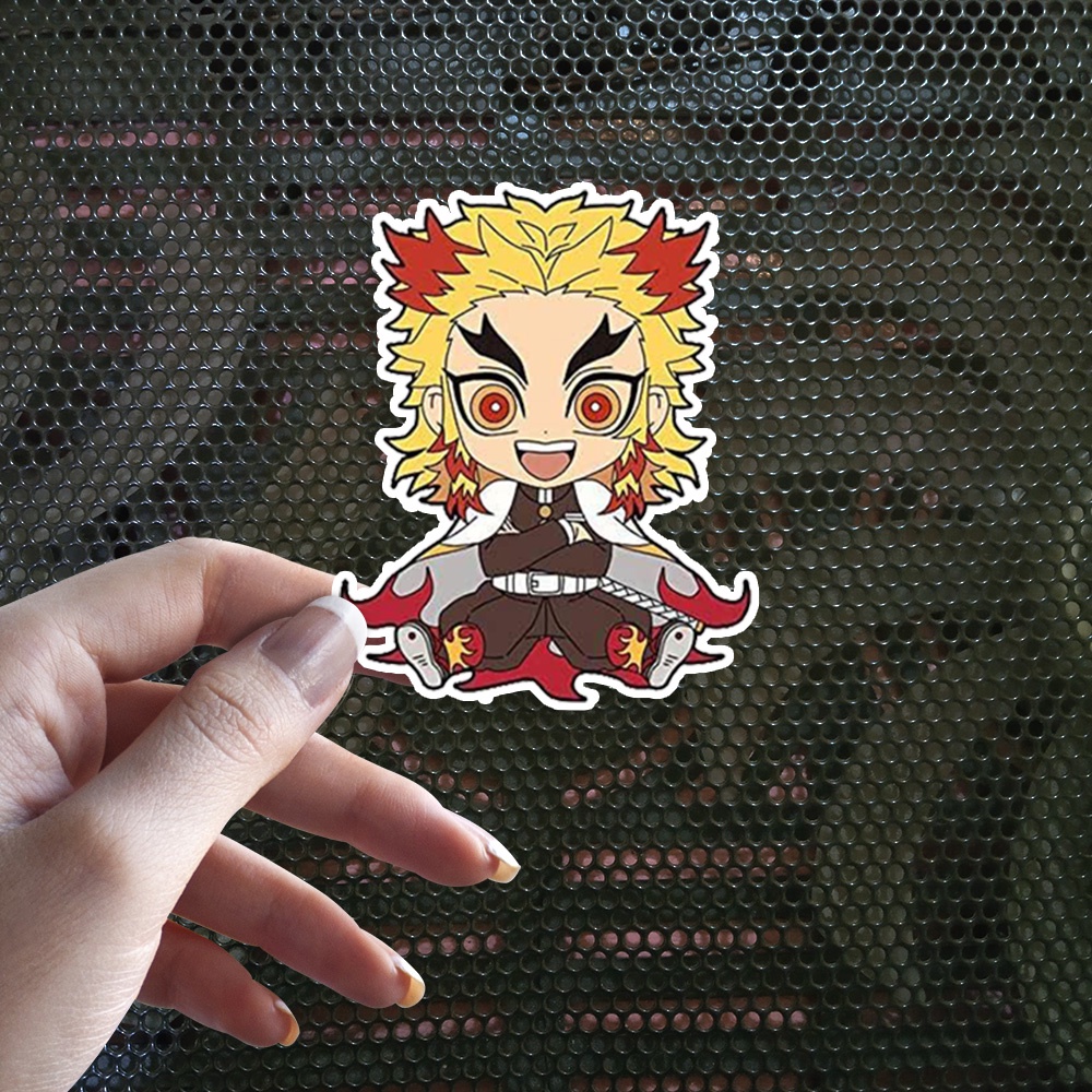 Jual Sticker Decal Vinyl Tahan Air Kyojuro Rengoku Demon Slayer ...
