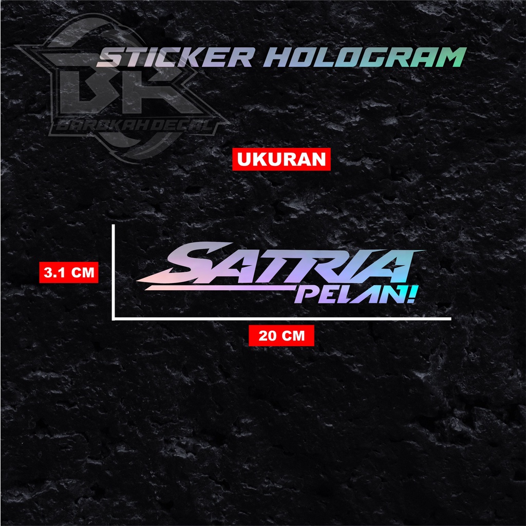 Jual Sticker Cutting Pelan Stiker Motor Pelan Hologram Harga Satuan ( 1 ...