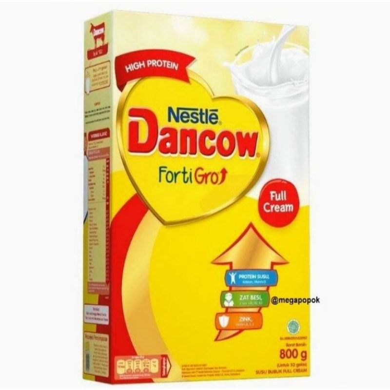 Jual Dancow Fortigo Full Cream Susu Bubuk 800gr | Shopee Indonesia