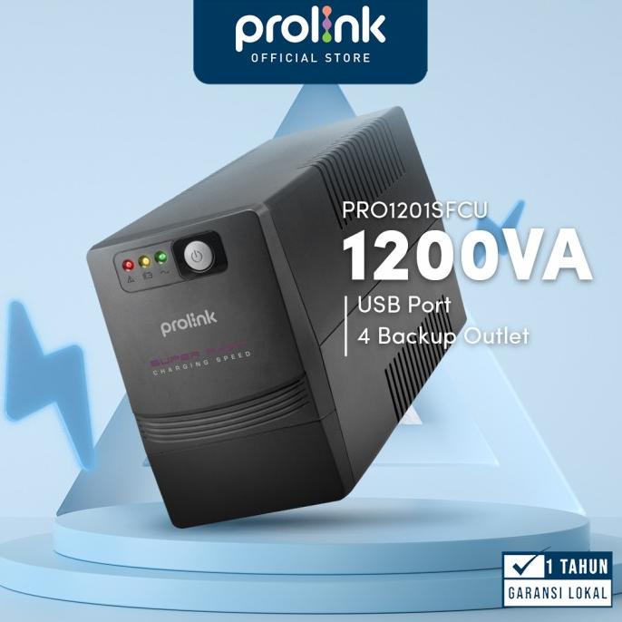 Jual ~~~~~] UPS PROLINK PRO1201SFCU Super Fast Charging Line Interactive 1200VA | Shopee Indonesia