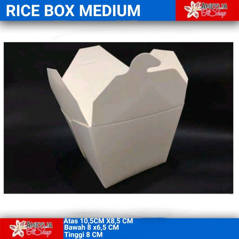 Jual RICE BOX MEDIUM /FOOD PAIL (1S1 25 PCS) | Shopee Indonesia