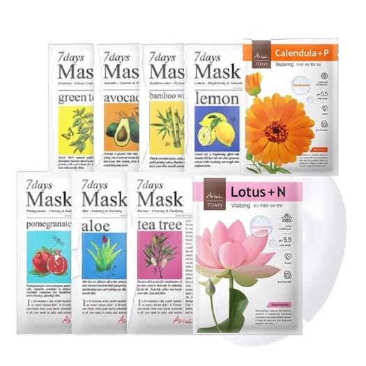 Jual ☘️ CHAROZA ☘️ ARIUL 7 Days Mask Sheet 20 GR ( BACA DESKRIPSI ...