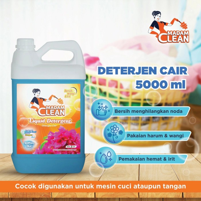 Jual Detergent Deterjen Cair Laundry 5 Liter - Deterjen Sabun Cuci Baju ...