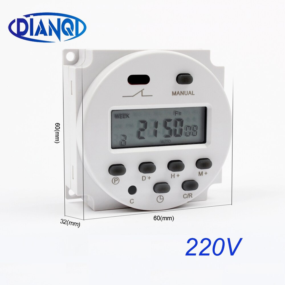 Jual Cn101a 220v Ac Digital Lcd Power Timer Programmable Time Switch