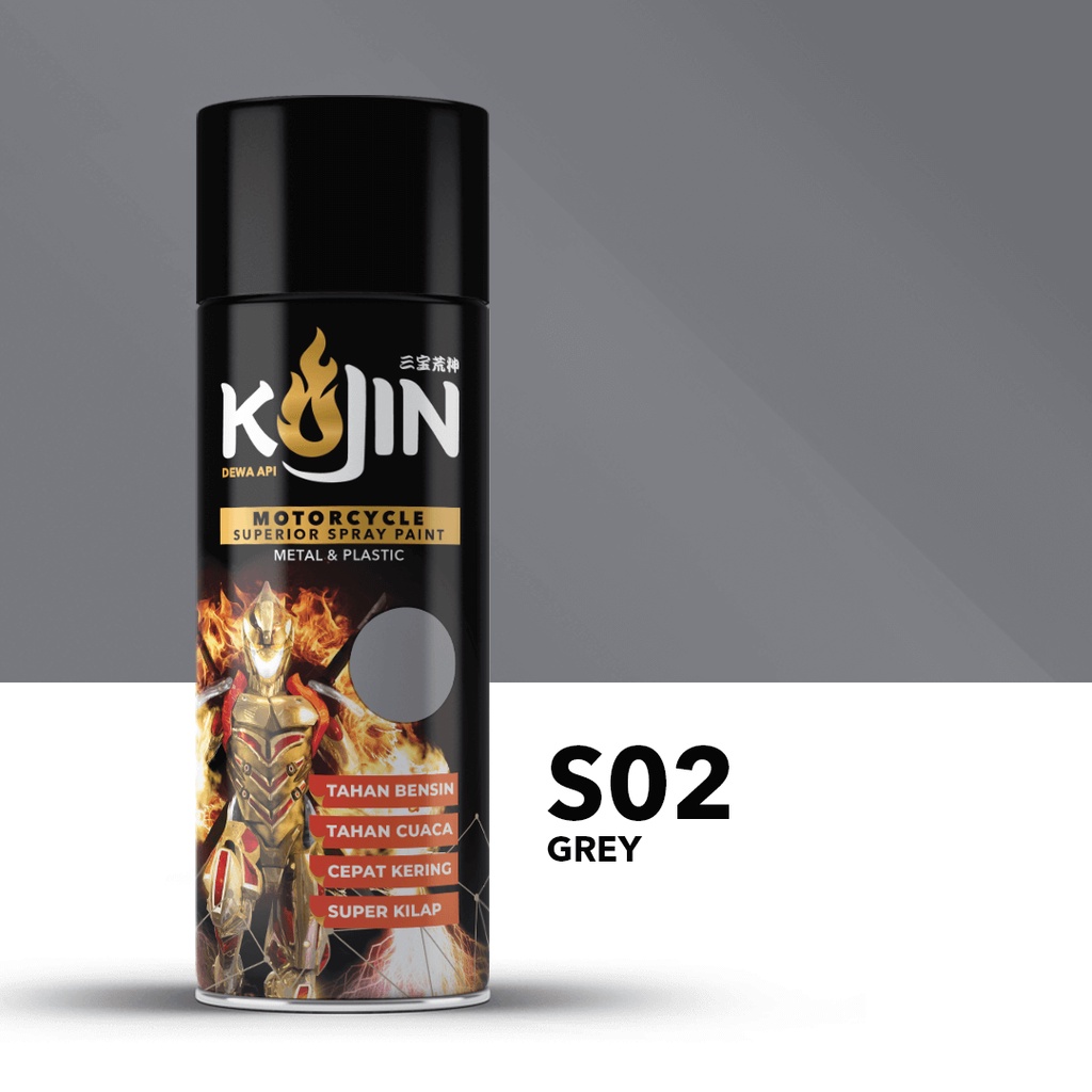 Jual Cat Semprot KOJIN Aerosol Spray Paint - Warna Solid 400ml Black ...