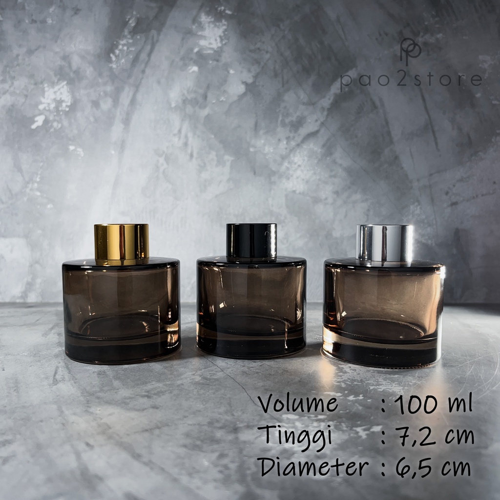 Jual Botol Reed Diffuser 100ml HITAM TRANSPARAN Kaca Tebal ...