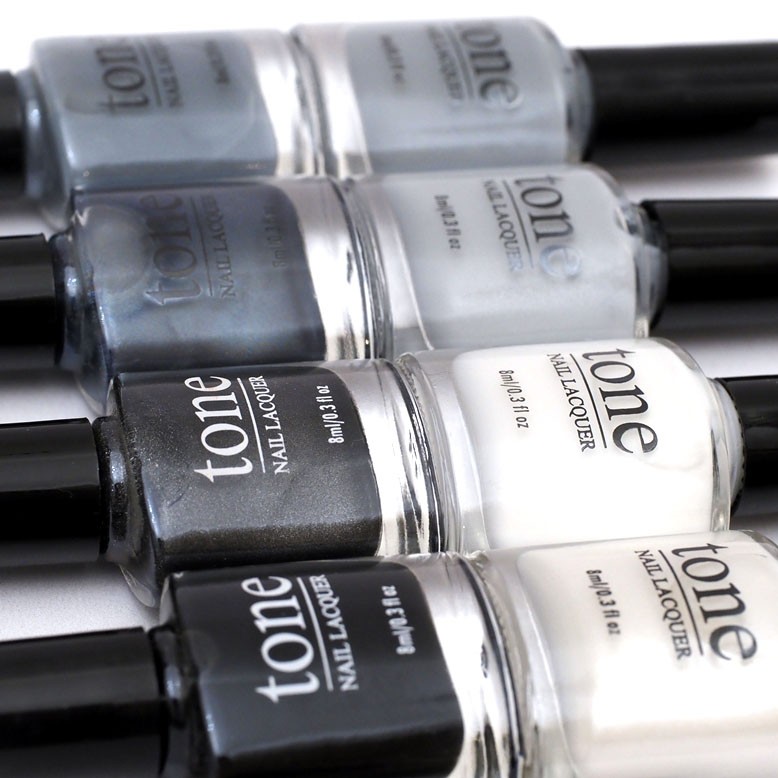 Jual Kutek TONE Nail Polish BPOM Seri Warna Monokrom Hitam Abu Putih ...