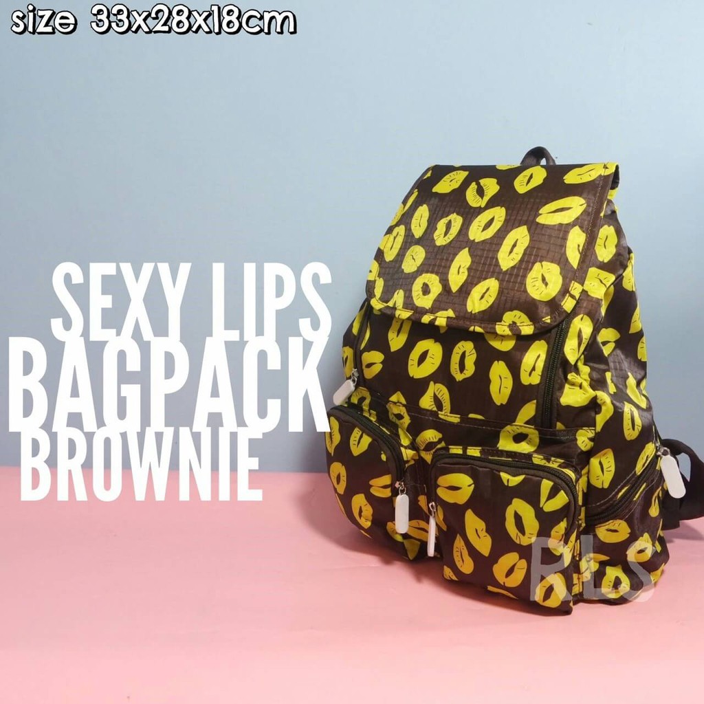 Jual SEXY LIPS BACKPACK BAG | Shopee Indonesia